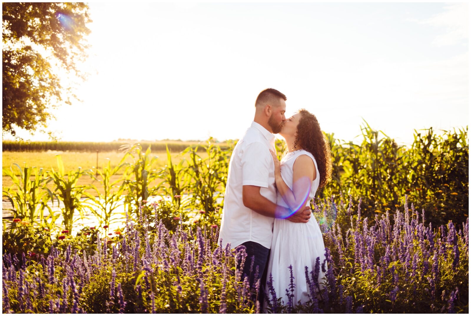 Summer Flower Farm Engagement Session