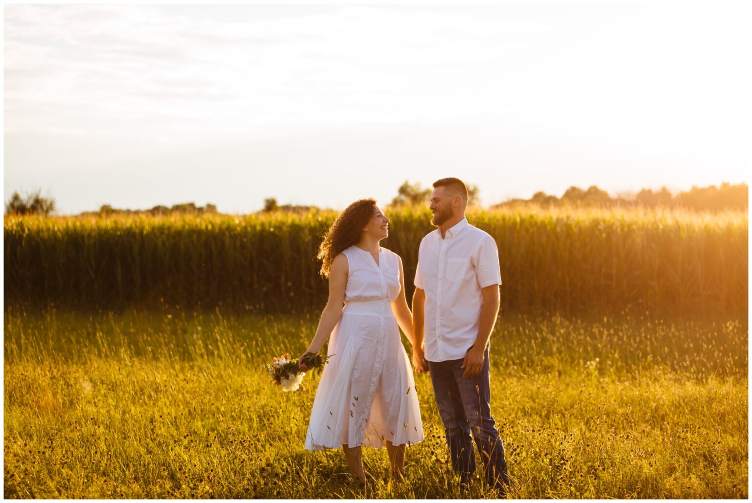 Summer Flower Farm Engagement Session